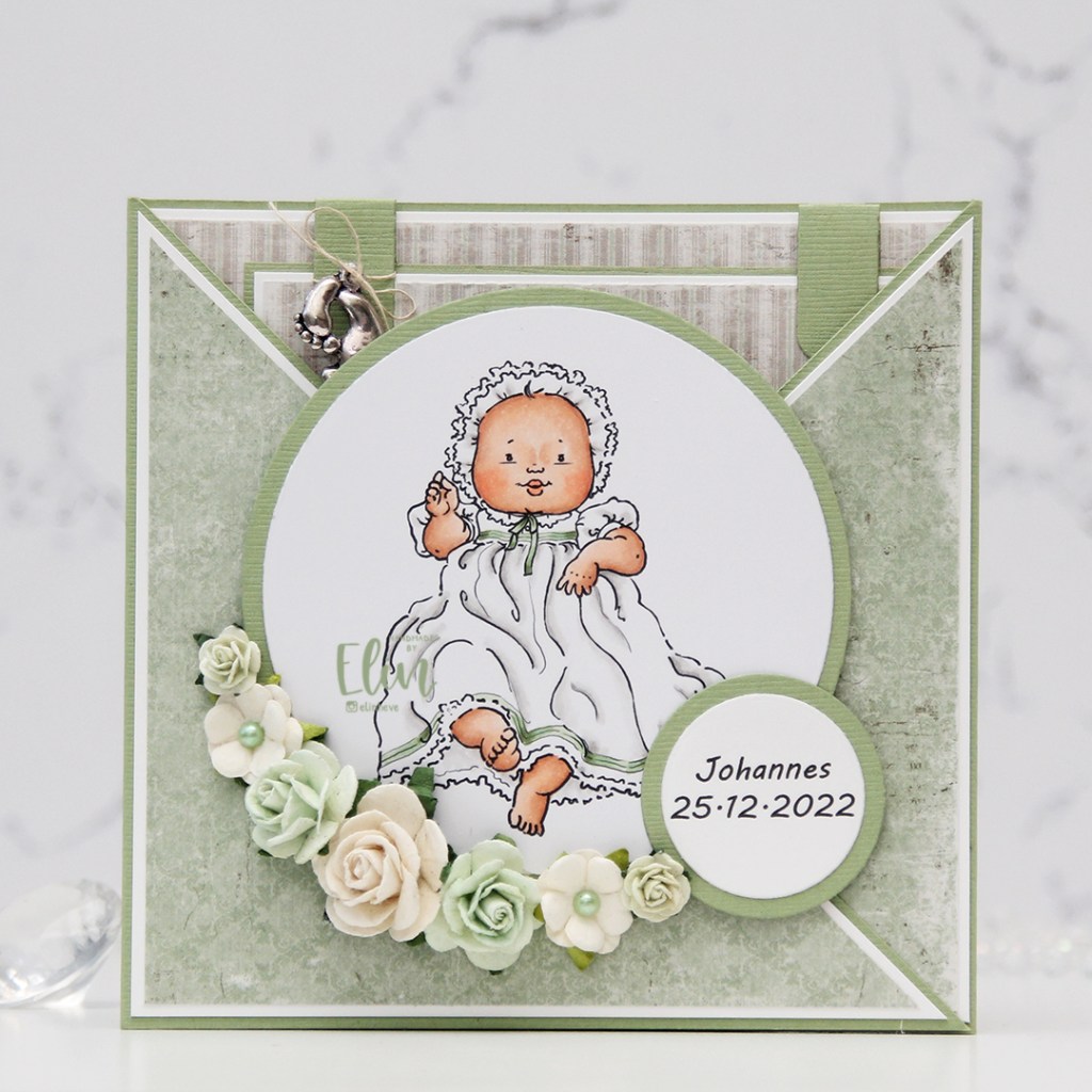 Christening card {Mo’s Digital Pencil} – Papirmølla