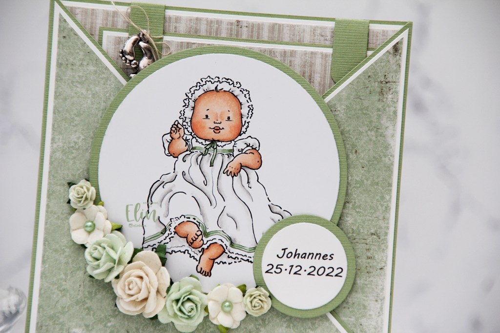 Christening card {Mo’s Digital Pencil} – Papirmølla